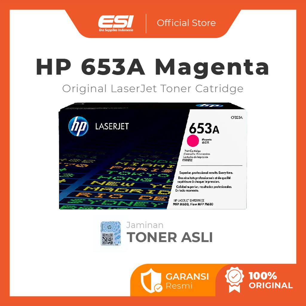 Jual HP 653A Magenta Original LaserJet Toner Cartridge (CF323A ...