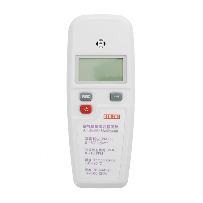 Jual DTU-200 Air Quality Tester Dust VOC Temperature Humidity Meter ...