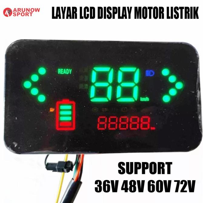 Jual LAYAR LCD DISPLAY SPEEDOMETER DIGITAL SEPEDA SKUTER MOTOR LISTRIK ...