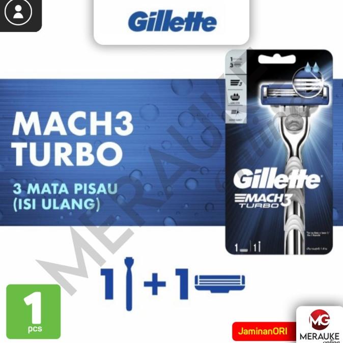 Jual Gillette Mach 3 Turbo Alat Cukur Razor - 1 Pcs | Shopee Indonesia
