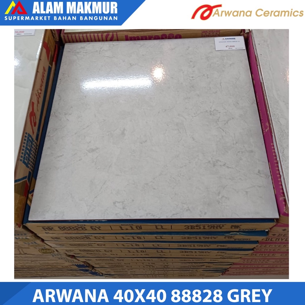 Jual Harga murah Keramik lantai 40X40 Arwana 88828 grey KWG | Shopee ...