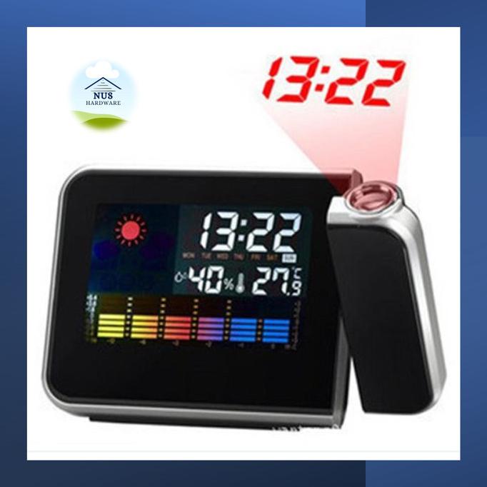 Jual New Jam Meja Dinding Digital Proyektor Tembok Led 180 Derajat ...