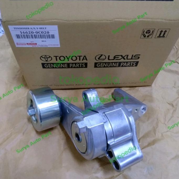 Jual tensioner assy van belt fan belt innova bensin 16620-0C020/0C010 ...