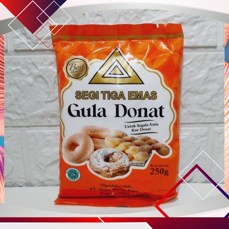 Jual Gula Donat Segi Tiga Emas 250gr . | Shopee Indonesia