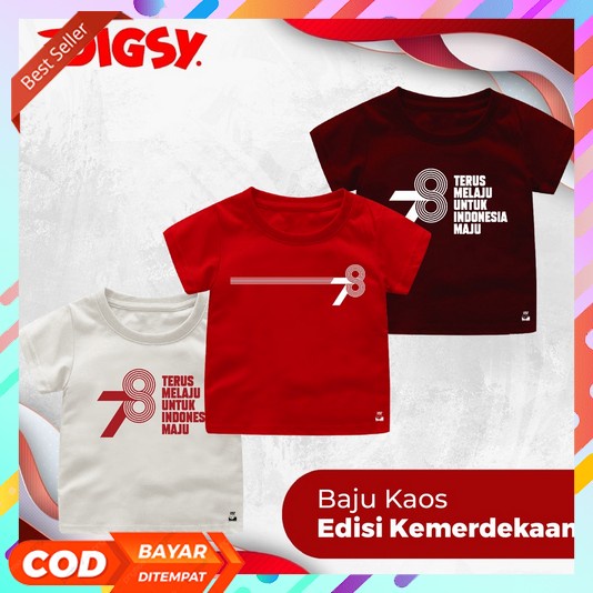 Jual Kaos Kemerdekaan 2023 Dewasa Anak Couple Jumbo 17An Atasan Hut Ri Ke 78 Kerah Lengan ...