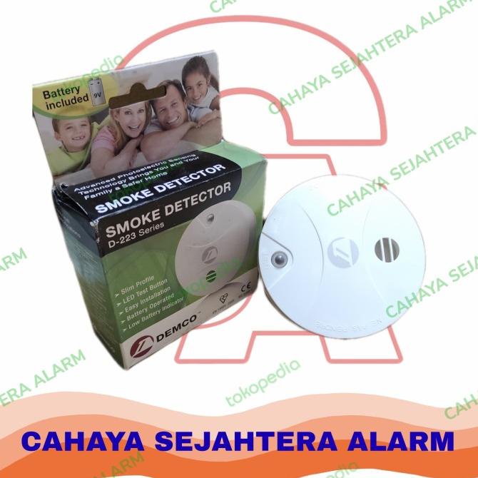 Jual Smoke Detector Demco D-223 Stand Alone With Battery | Shopee Indonesia