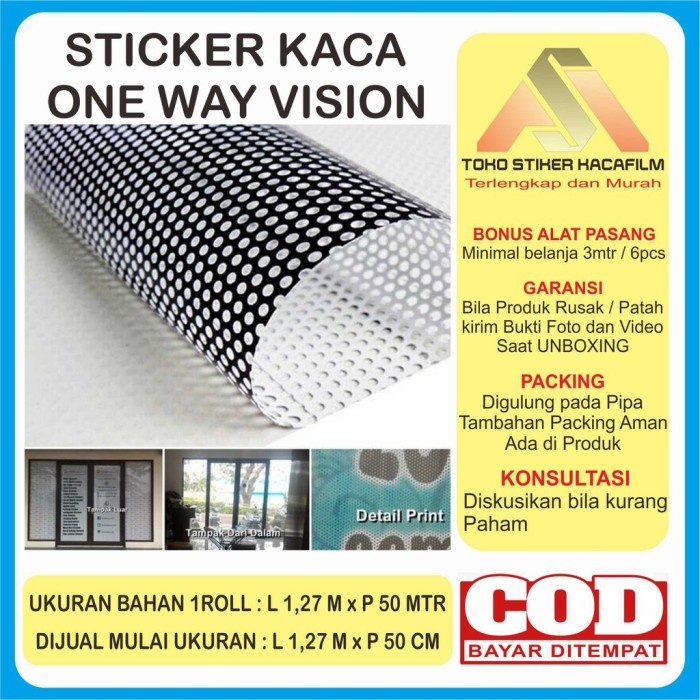 Jual Sticker One way Vision | Shopee Indonesia