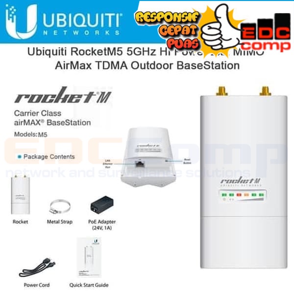 Jual UBiQuiti Airmax Rocket M5 / RM5 | Shopee Indonesia