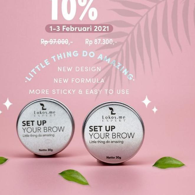 Jual Original Set Up Your Brow Lokos Me Feathers Brow Pomade Alis Gel ...