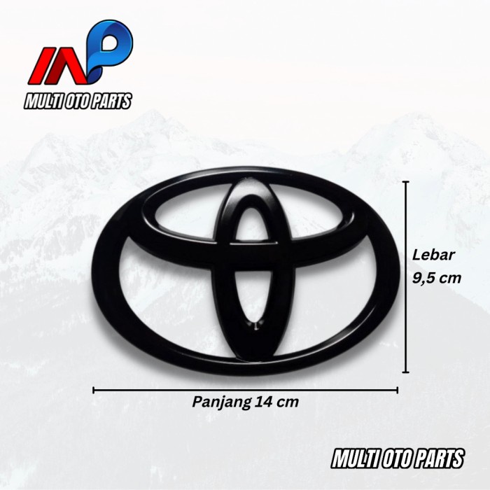 Jual Emblem Toyota Hitam Doff Logo Mobil ukuran 14 cm Raize | Shopee ...