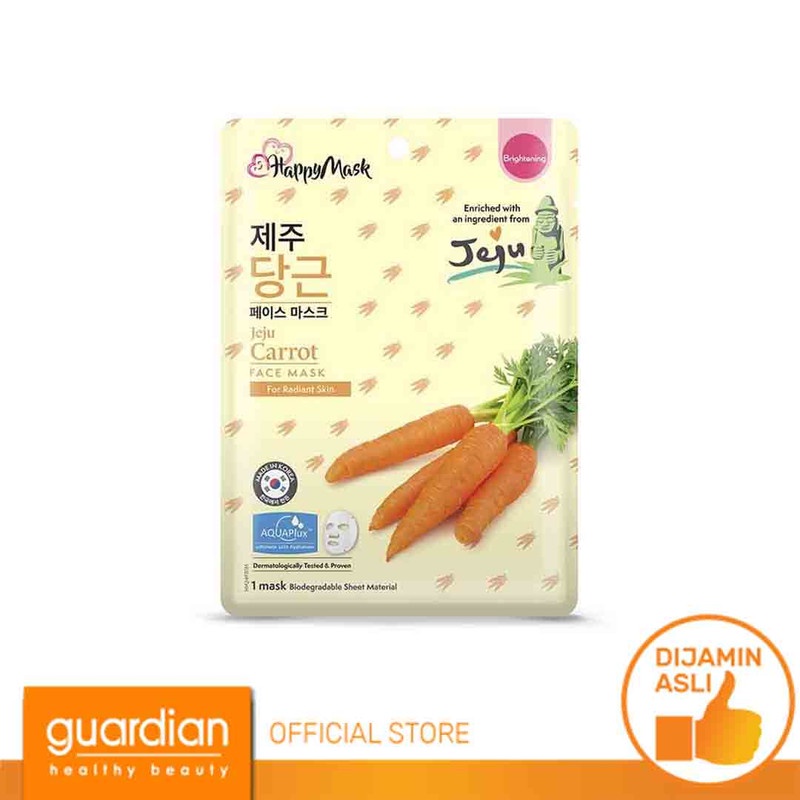 Jual HAPPY MASK Jeju Carrot Face Mask | Shopee Indonesia