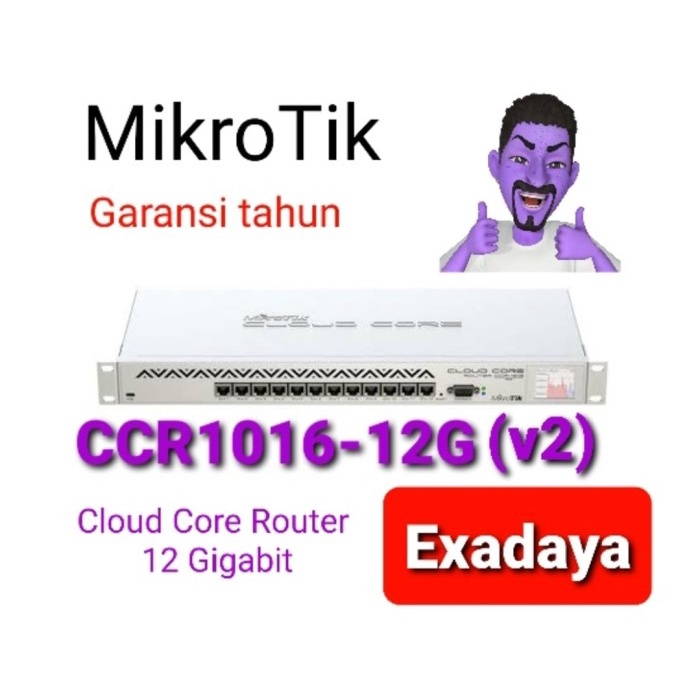 Jual Mikrotik CCR1016-12G Cloud Core Router 12 Port Gigabit | Shopee Indonesia