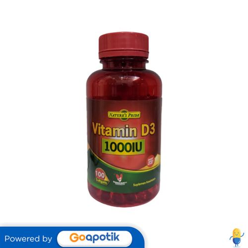 Jual NATURE'S PRIDE VITAMIN D3 400 IU BOTOL 100 KAPSUL | Shopee Indonesia