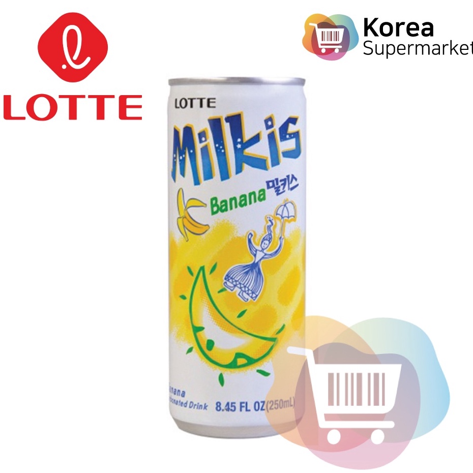 Jual Mau? Lotte Milkis Banana 250ml/Susu Soda Rasa Pisang | Shopee ...