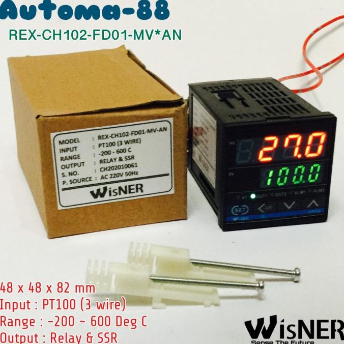 Jual RKC REX-C100 RTD PT100 -50~600C PT-100 Digital Temperature ...