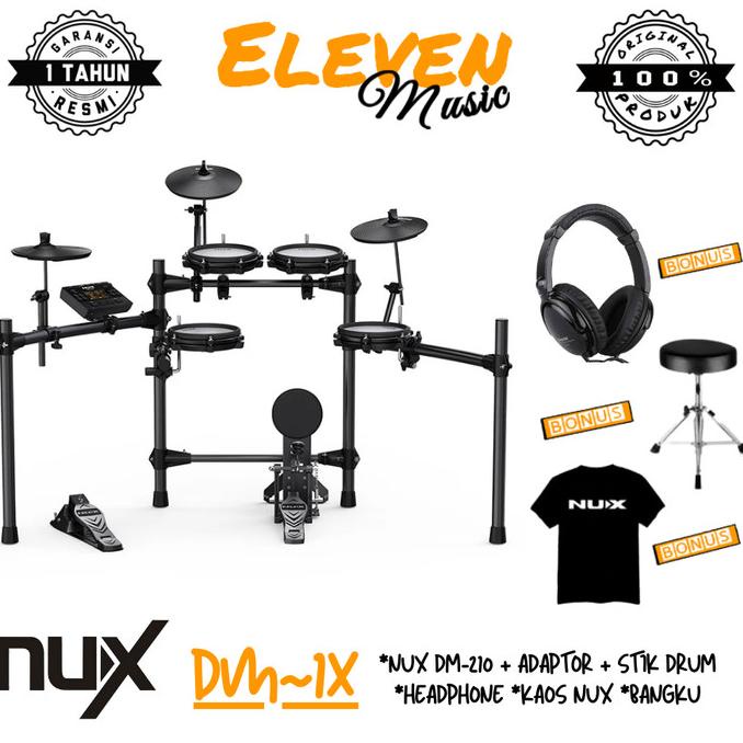 Jual Nux DM1X Portable Digital Electronic Drum Kit Nux DM-1X | Shopee ...