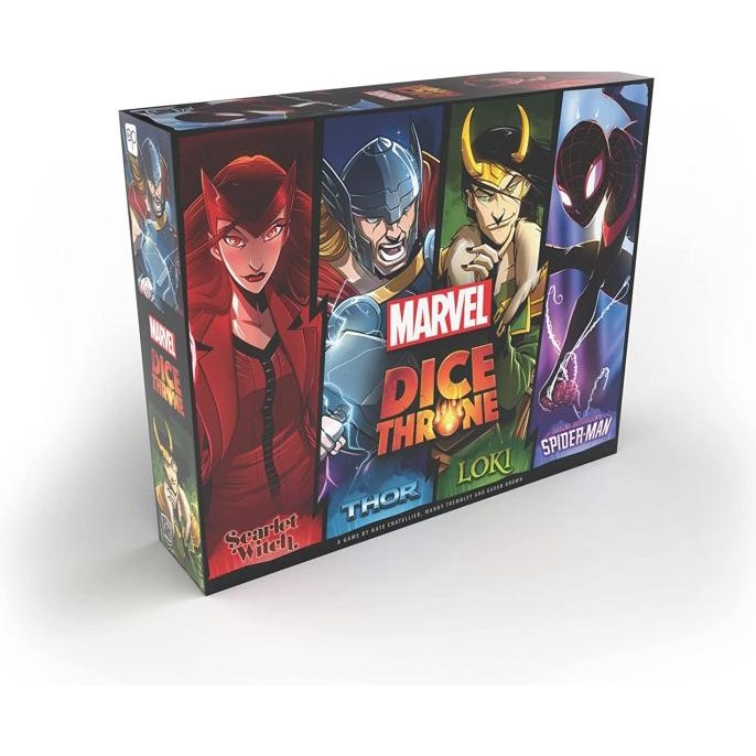 Jual Marvel Dice Throne Board Game - Scarlet Witch Thor Loki Spider Man ...