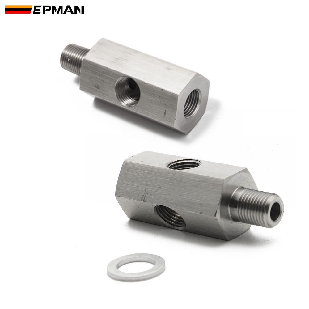 Jual EPMAN 1/8'' NPT & 1/8" BSPT & M10 Oil Pressure Sensor Tee to NPT ...