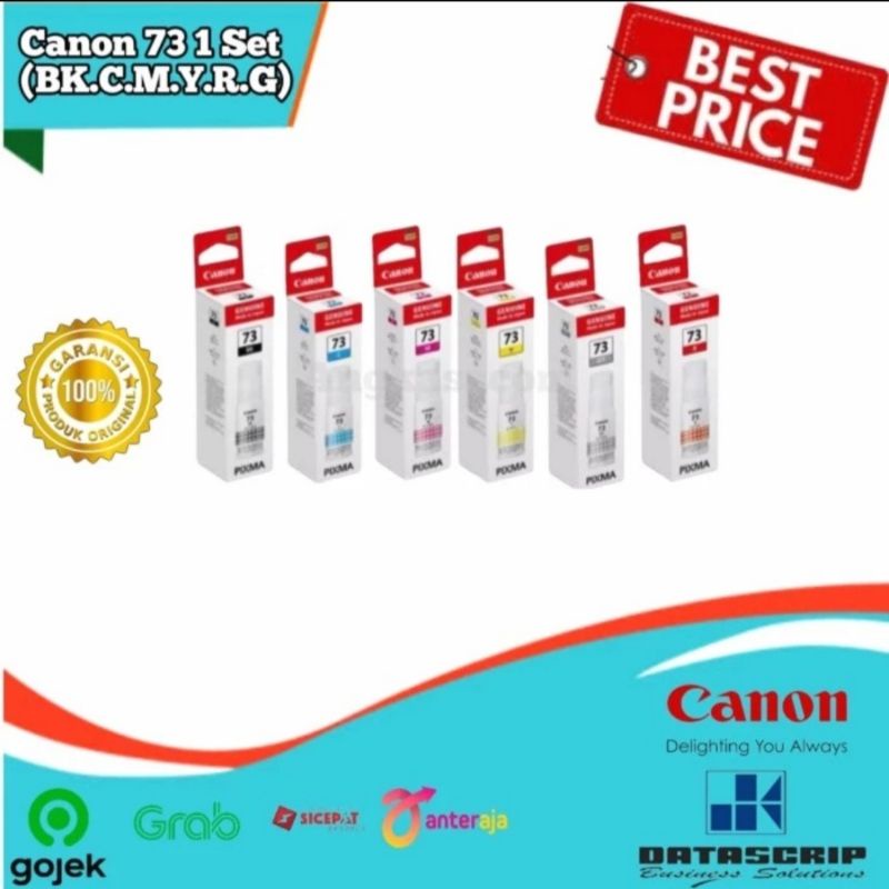 Jual Tinta Canon GI-73 1 Set Original Ink Bottle For Printer G570 G670 ...