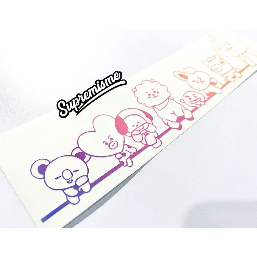 Jual Populer Stiker Hologram Bts Army 7, Stiker Seri Bts21 Untuk Laptop ...