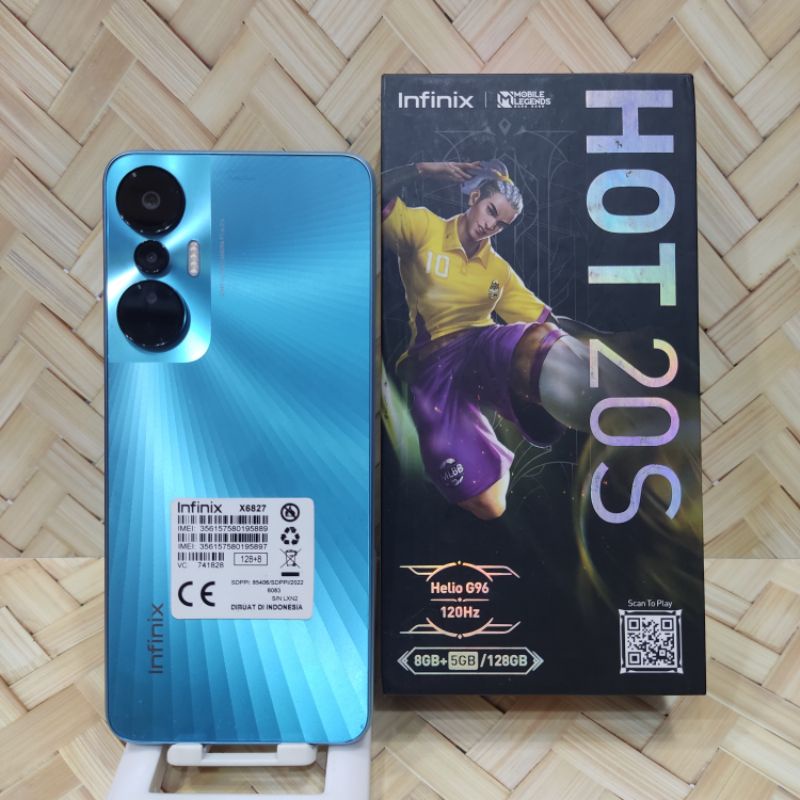 Jual Infinix Hot 20S 8/128GB ( 8GB+5GB/128GB )Handphone second fullset ...