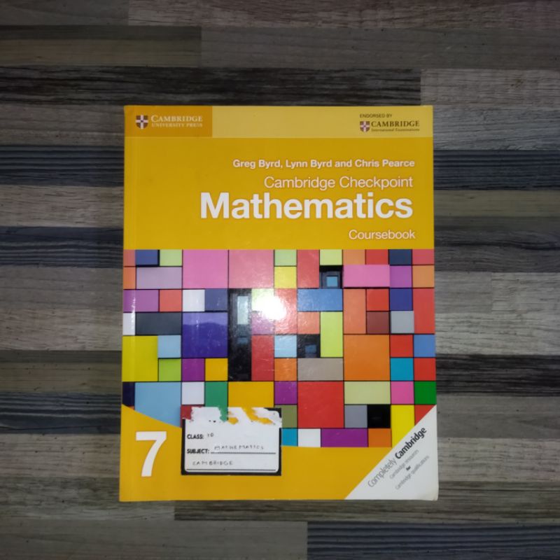 Jual CAMBRIDGE CHECKPOINT MATHEMATICS COURSEBOOK 7 | Shopee Indonesia