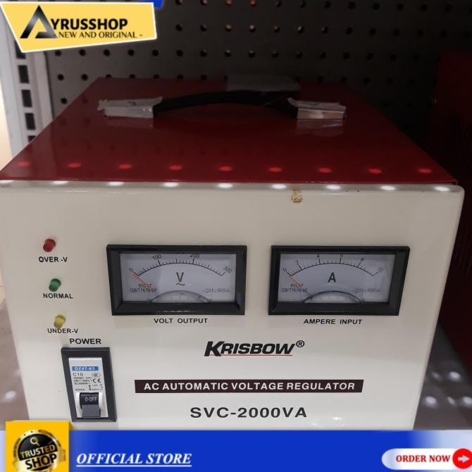 Jual Krisbow Stabilizer Analog 2000VA/Stavolt Tegangan listrik 2KVA ...
