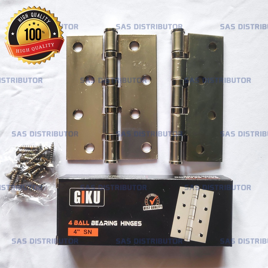 Jual Engsel Plat Besi 4" inch GIKU/Stainless Steel/Engsel Pintu Besi ...