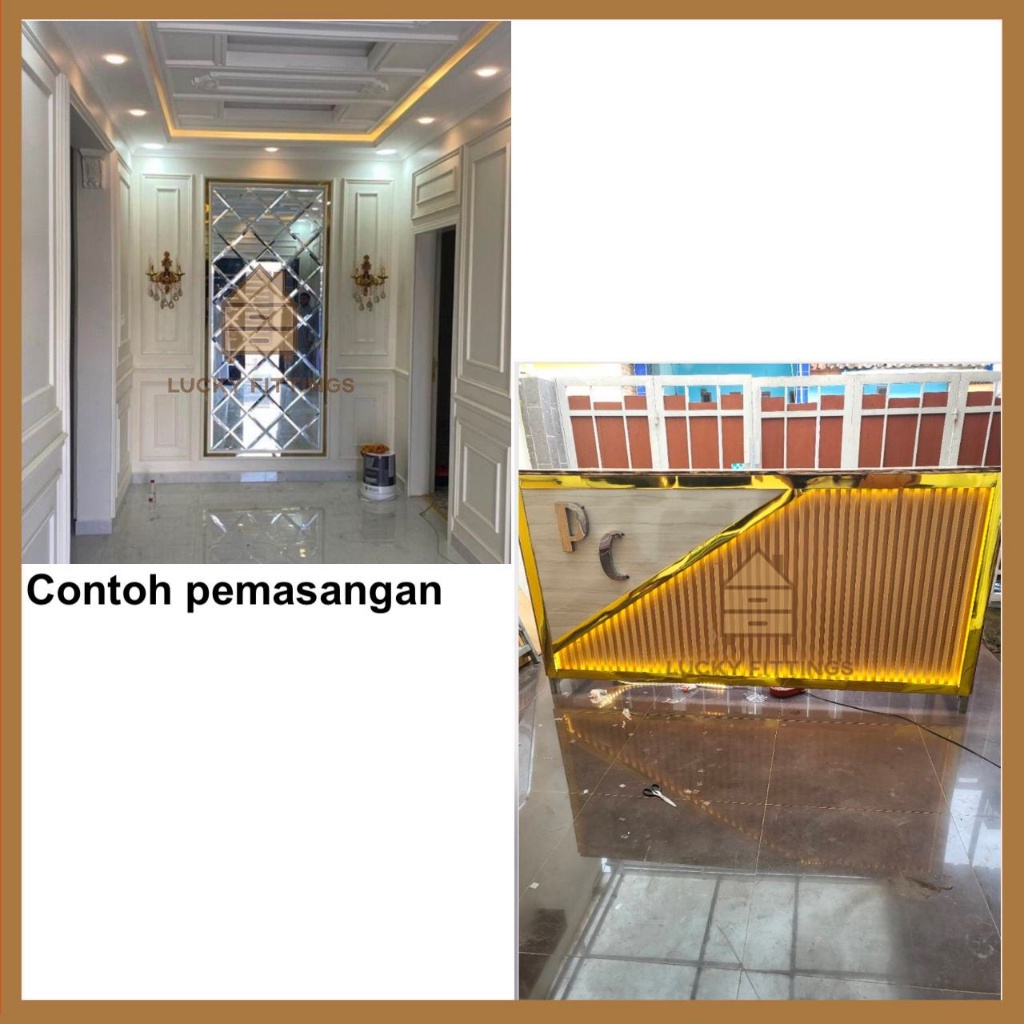 Jual Edging HPL Baleno XYZ 17 GOLD MIRROR / Emas Kilap List Pinggiran ...
