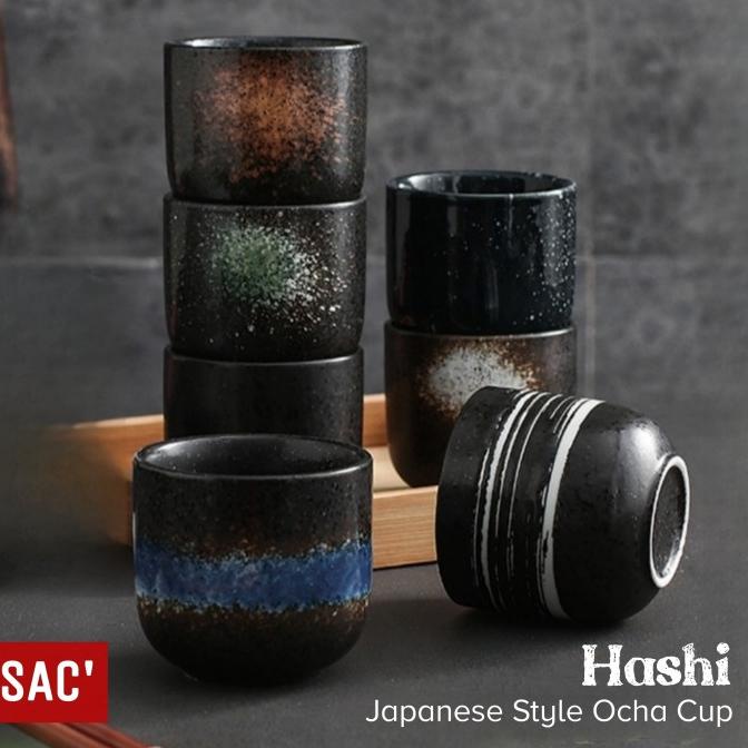 Jual New Hashi Japanese Style Water Glass Tea Cup Gelas Keramik Gelas ...