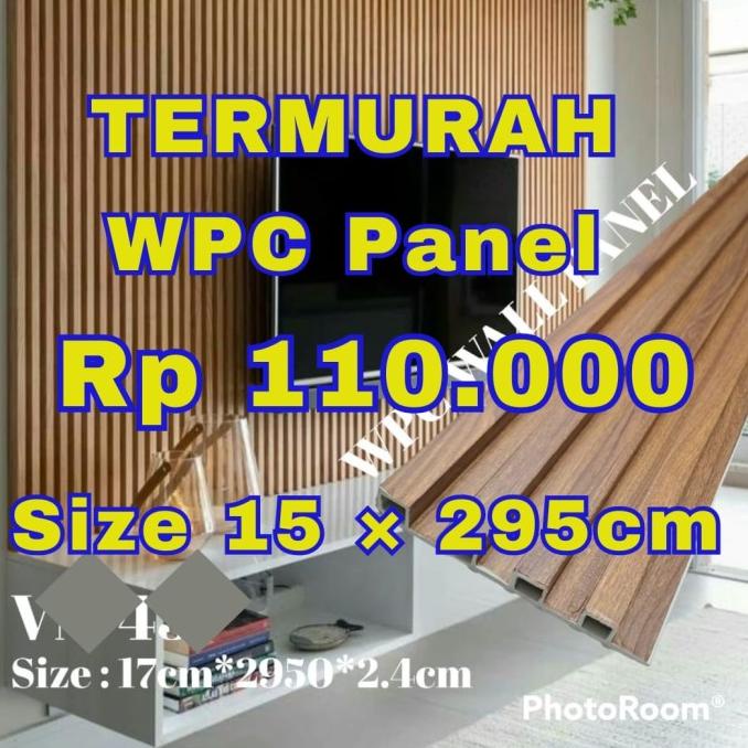 Jual WPC Wall panel WPC 3D, KISI KISI, panel wpc (Panel Dinding) | Shopee Indonesia