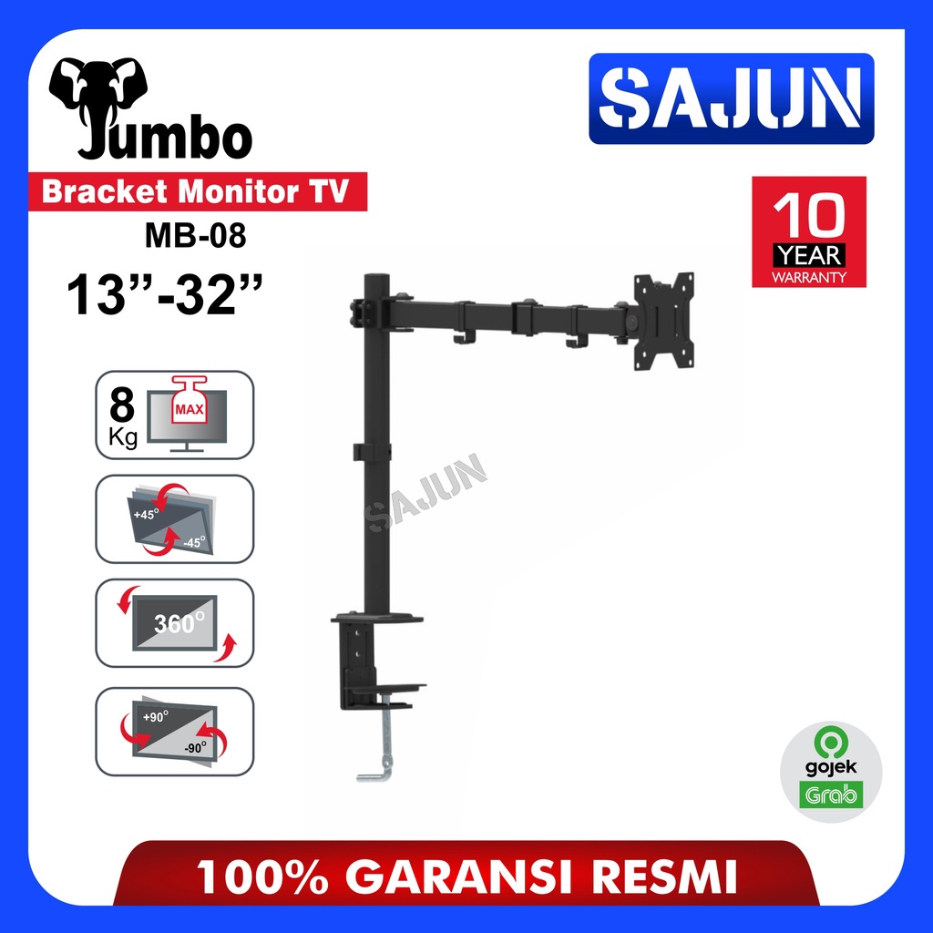 Jual JUMBO Bracket Monitor TV 13-32 Inch Bracket Meja MB-07 / MB-08 ...