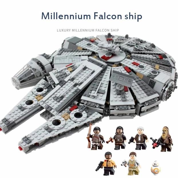 Jual Star Wars Plane Millennium Falcon Brick | Shopee Indonesia