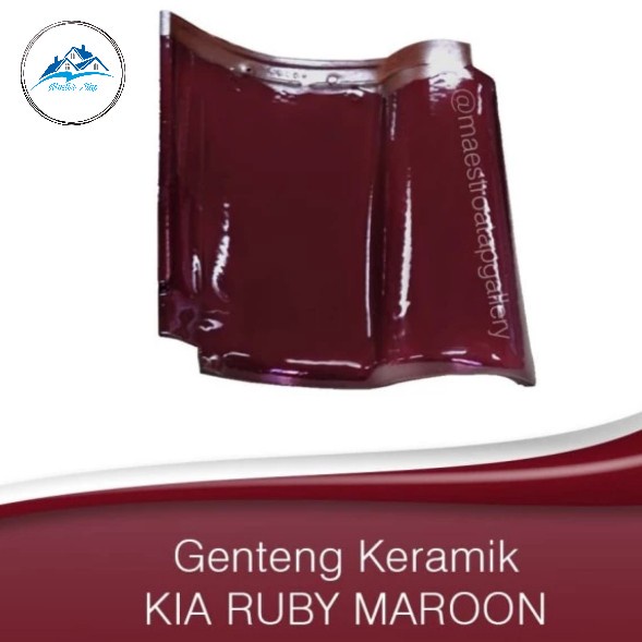 Jual Genteng Keramik KIA Ruby Maroon | Shopee Indonesia