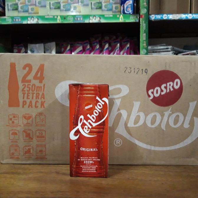 Jual Teh botol teh kotak sosro 250 ml 1 dus isi 24 kotak | Shopee Indonesia