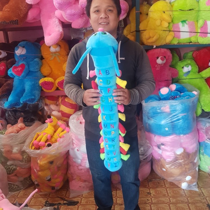 Jual FOTO ASLI! BONEKA ULAR ULAT SNAKE ULIL BIRU GIANT SUPER JUMBO ...