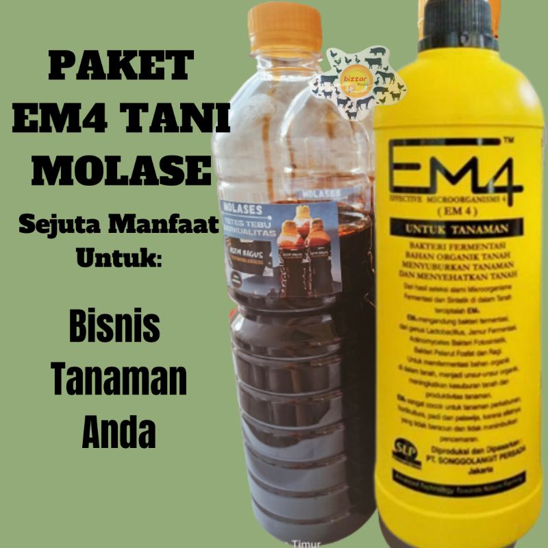 Jual PAKET MOLASE DAN EM4 KUNING PERTANIAN PUPUK KOMPOS PENYUBUR TANAH ...