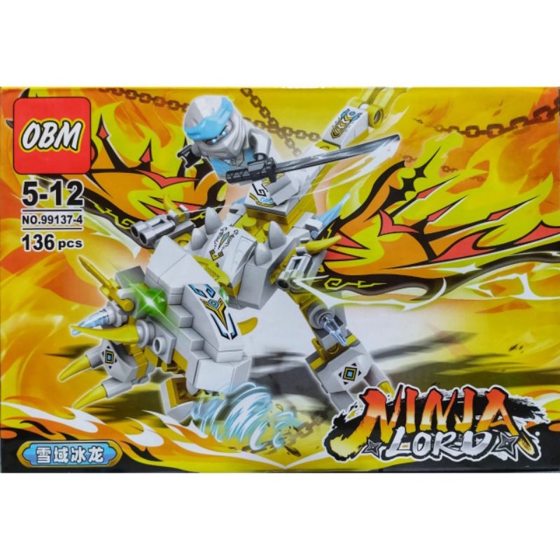 Jual figure ninjago dan naga dragon berkepala dua bersayap keren mobil ...