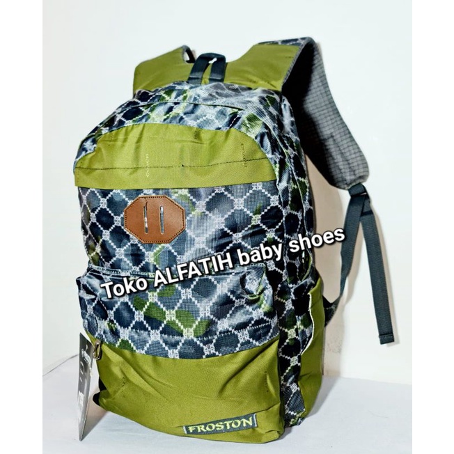 Jual Froston D4041 tas ransel original warna Hijau Silk untuk sekolah ...