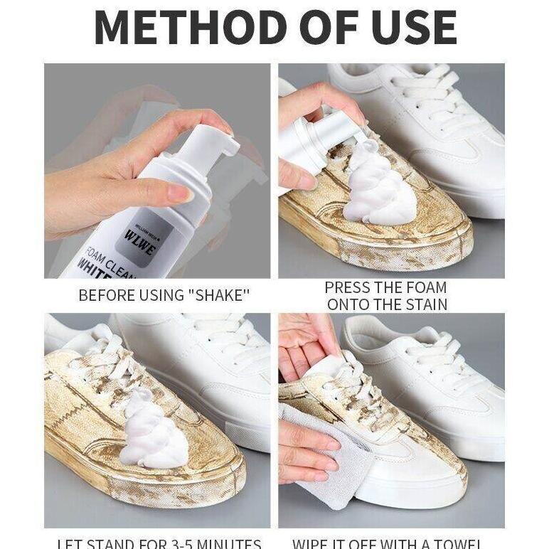 Jual 8.8 [Discount] Shoe Cleaner For White Shoes 200Ml White Shoes ...