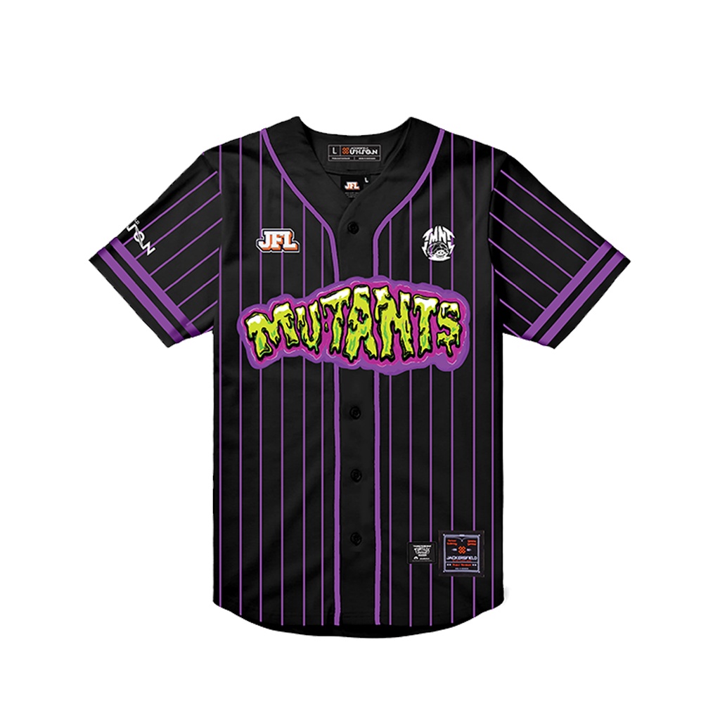 Jual TMNT Mutant Team Baseball Jersey Black Jackersfield Edition ...