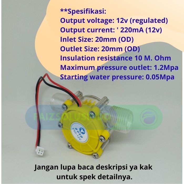 Jual Plta 12V Pembangkit Listrik Tenaga Air Generator Hydroelectric ...
