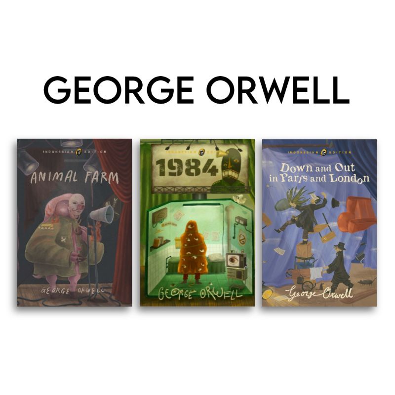 Jual Animal Farm 1984 Down and Out in Paris and London George Orwell ...