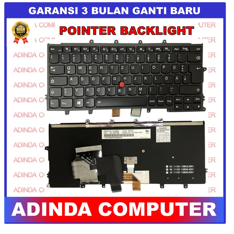 Jual Keyboard Lenovo Thinkpad X240 X240i X240S T270 X230S X250 X250S ...