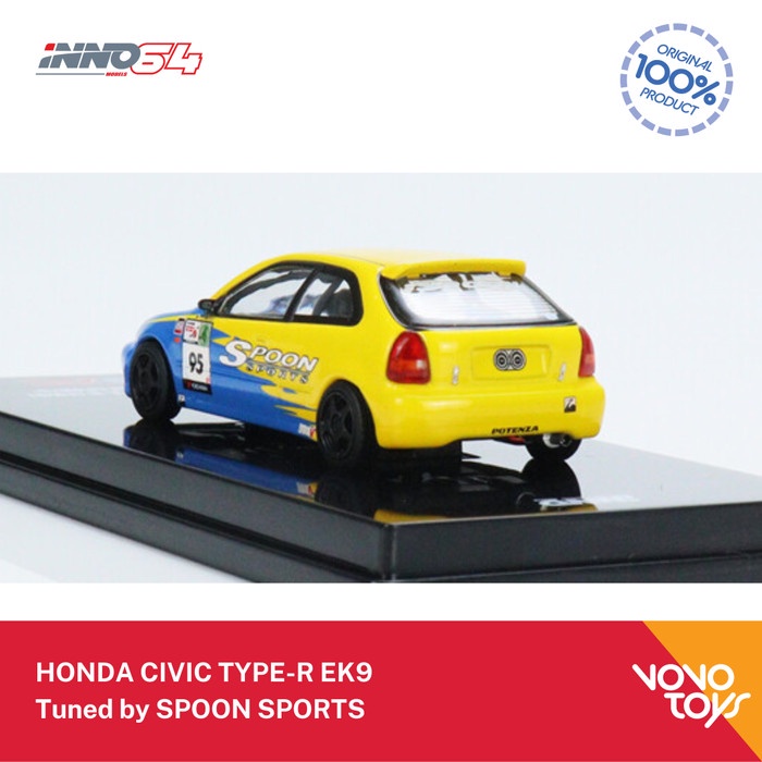 Jual FLASH SALE!!! INNO 1/64 HONDA CIVIC TYPE R EK9 TUNED BY SPOON ...