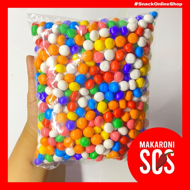 Jual Makaroni SOS - Biskuit Bola Pelangi Warna Warni Kemasan 500Gr ...