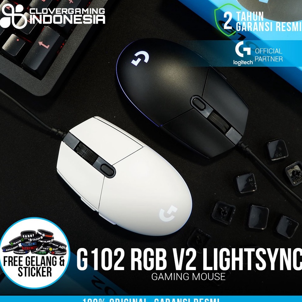 Jual Terkini Logitech G102 RGB v2 Lightsync - G102LS G203 RGB Gaming ...