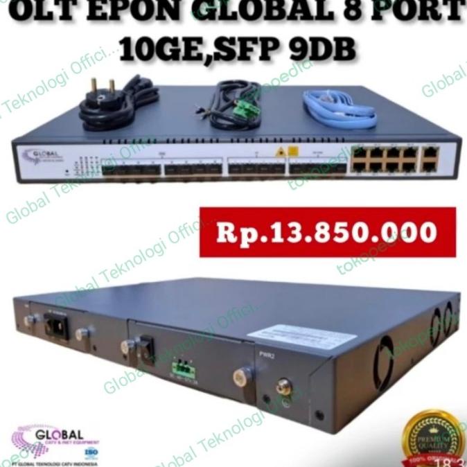 Jual OLT EPON GLOBAL 8 PORT POWER AC+DC SFP 9DB | Shopee Indonesia