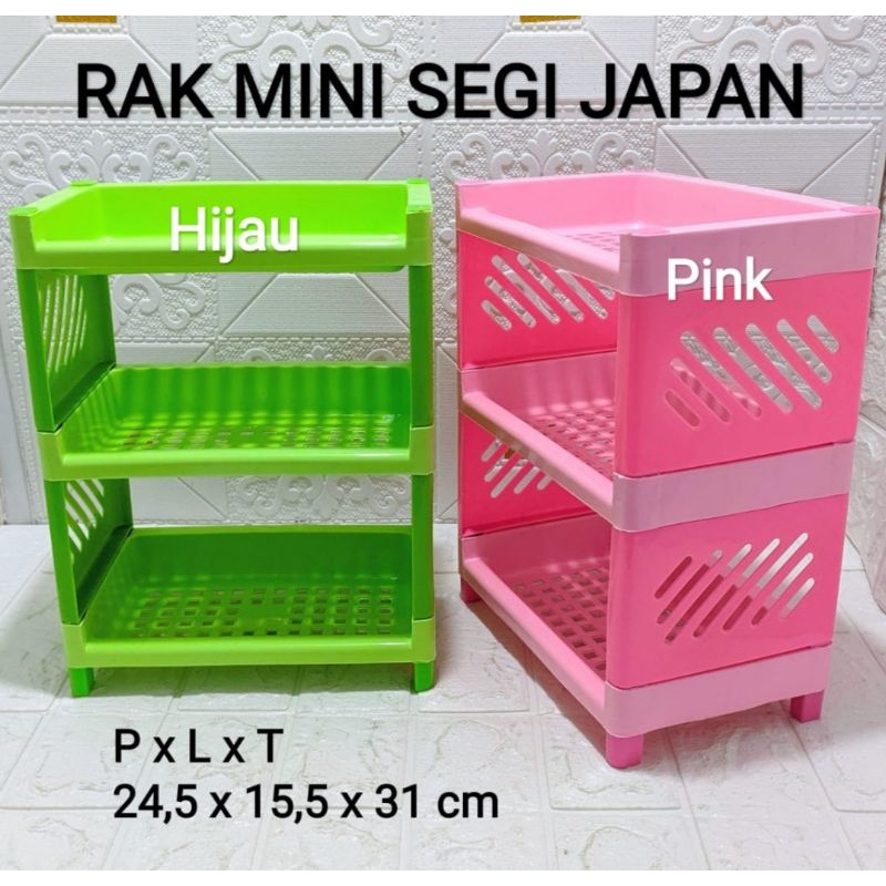 Jual Rak Mini Plastik Segi Japan | Shopee Indonesia