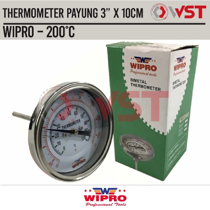 Jual Wipro Thermometer Payung 200C 3inch / Termometer Tusuk 200 Celcius ...